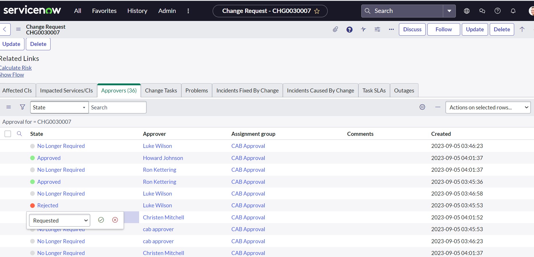 How to hide field choices on related choice - ServiceNow Community